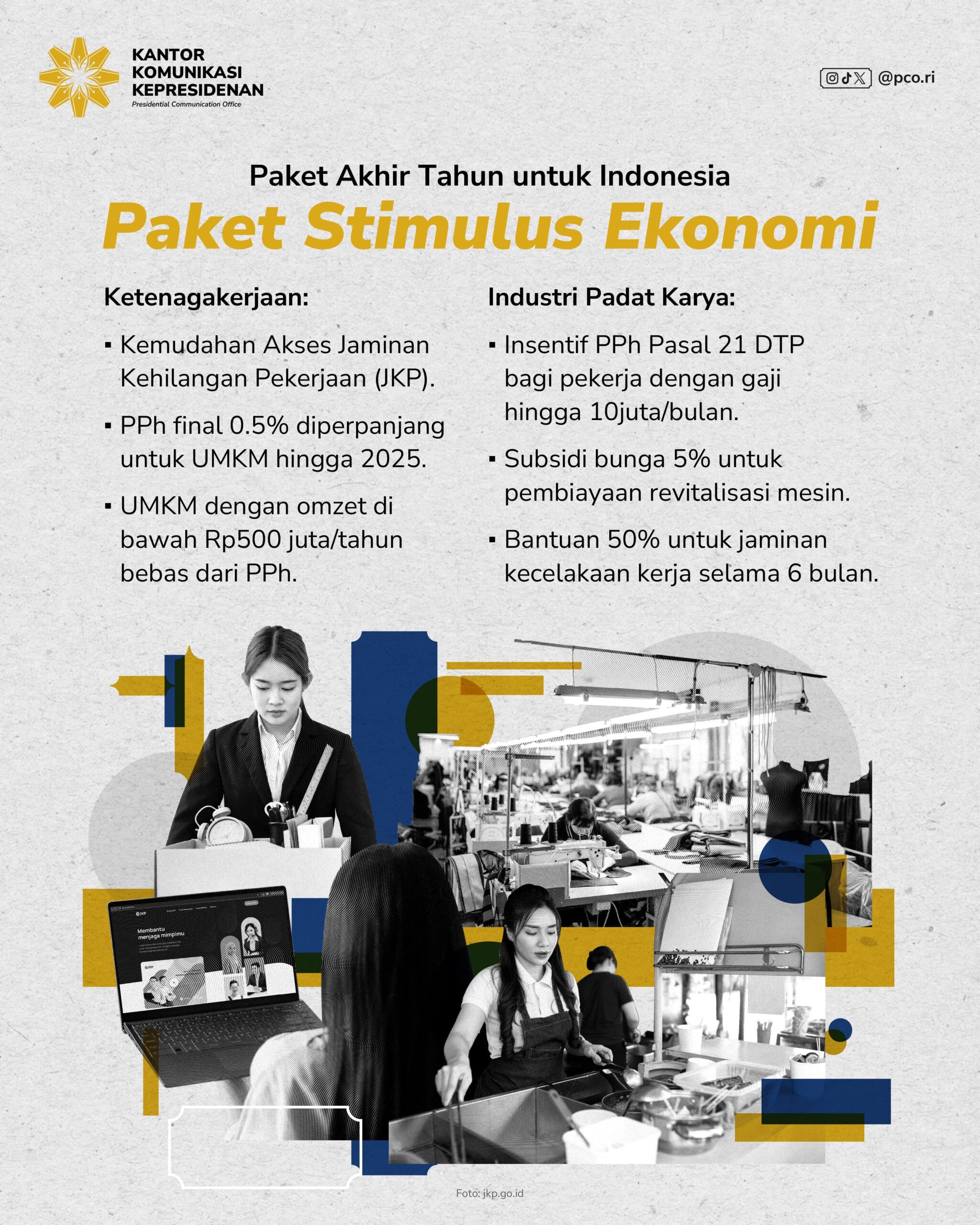 Kantor Komunikasi Kepresidenan Umumkan Paket Stimulus Ekonomi Akhir ...