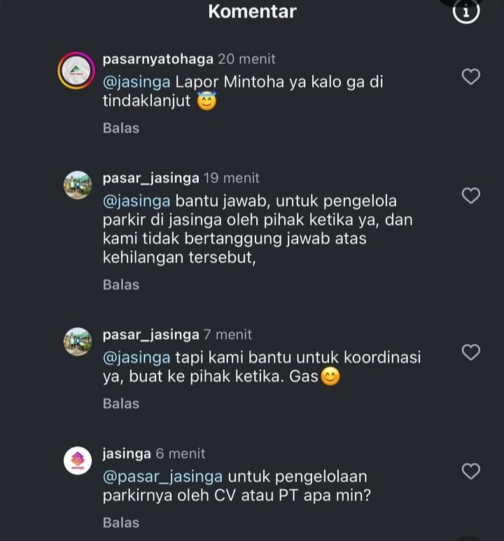 Ramai di Instagram: Kehilangan Motor di Pasar Jasinga, Pengelolaan ...