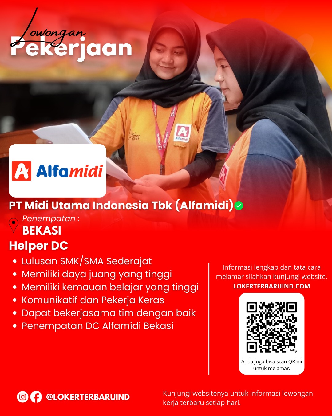 Alfamidi Buka Lowongan Kerja untuk Posisi Helper di Bekasi, Cek Syarat ...