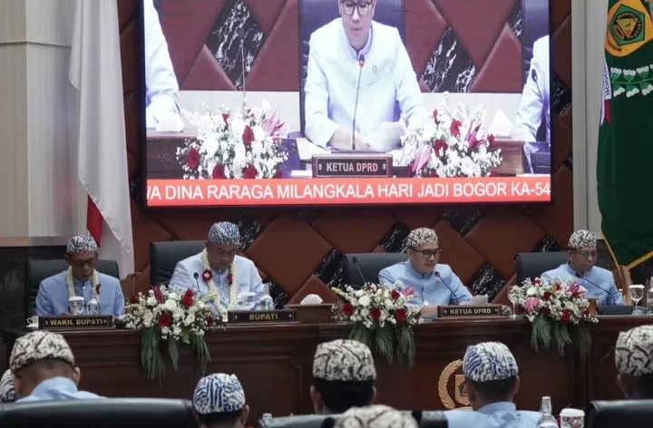 Rapat Paripurna Istimewa DPRD Kabupaten Bogor dalam Rangka Memperingati Hari Jadi Bogor ke-543 ...