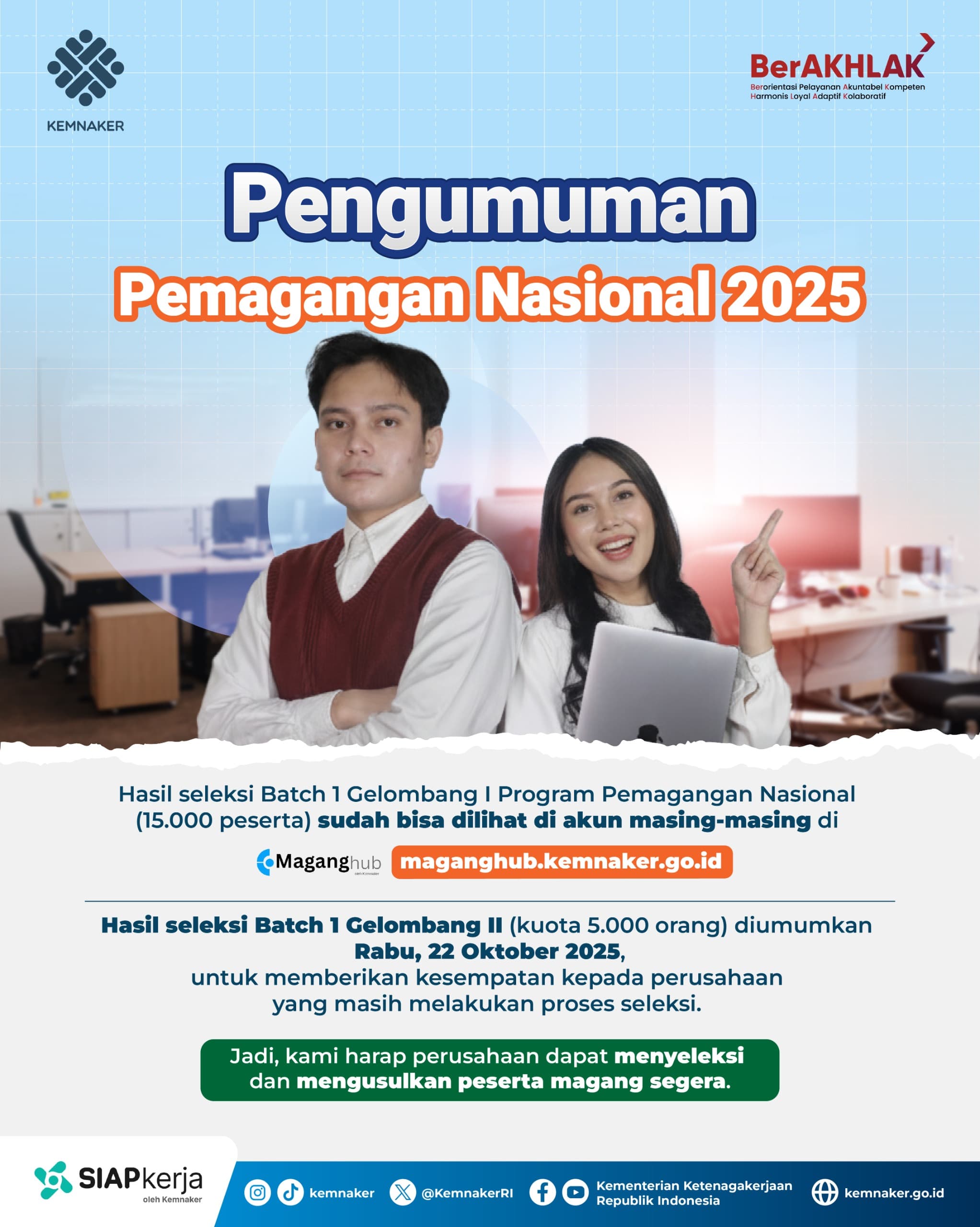 Hasil Seleksi Pemagangan Nasional 2025 Resmi Diumumkan! - PUBLIKBICARA.COM